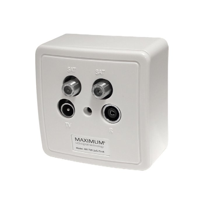 EET MAXIMUM socket MX 700 2 x SAT/TV/Radio-terminal | Satelitní ...